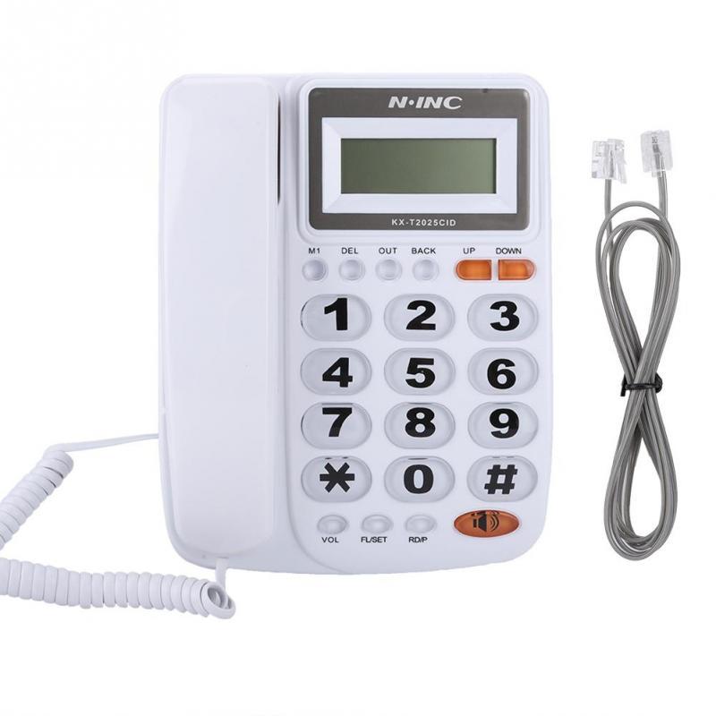 KX-T2025CID Desktop Corded Landline Telephone With Caller ID Display With Speakerphone for Home ...