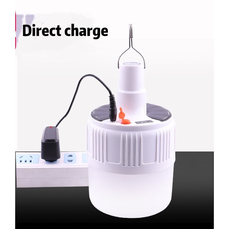SUPER BRIGHT SOLAR HANGING LAMP Rechargeable Led Bulb Emergency Light ...