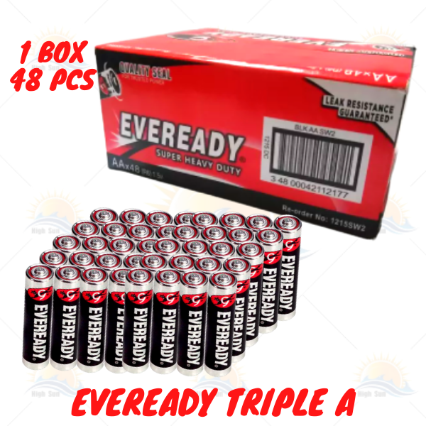 Eveready Battery 1 Box Triple A OR Double A Battery Eveready Super ...