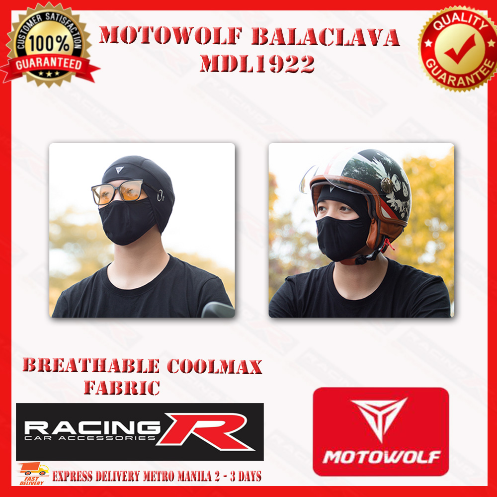 Motowolf Balaclava Face Mask for Bikers / Motorcycle Riders - Original ...