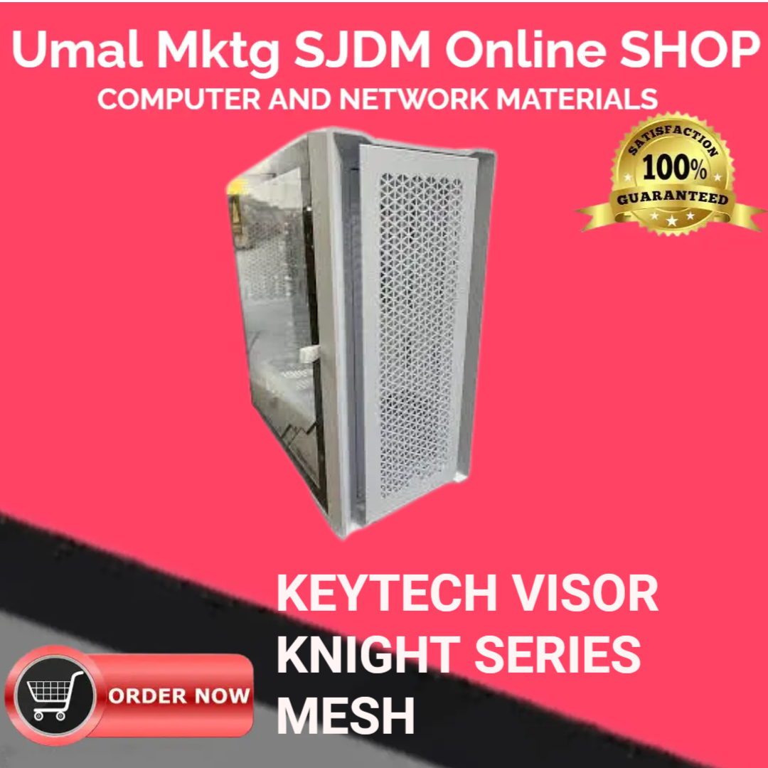 KEYTECH KNIGHT SERIES VISOR and VISOR MESH GAMING CASE TEMPERED GLASS ...