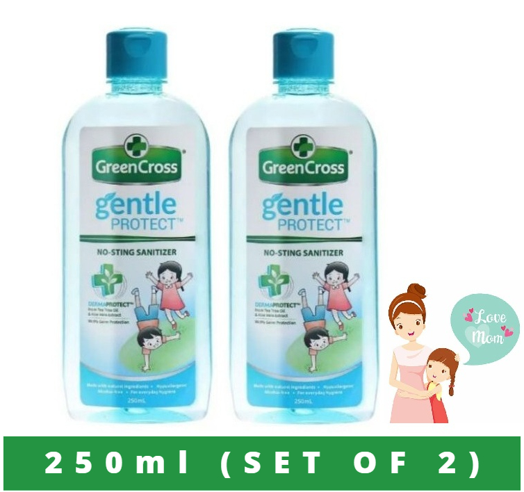 Green Cross Gentle Protect No-Sting Sanitizer 250ml (SET of 2) | Lazada PH