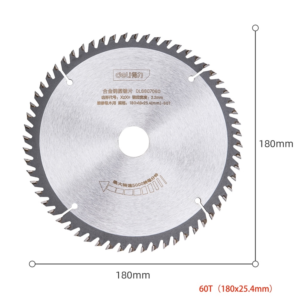 Utility Tools Deli 40/60/80 Tooth Circular Saw Blade Circular Blade ...