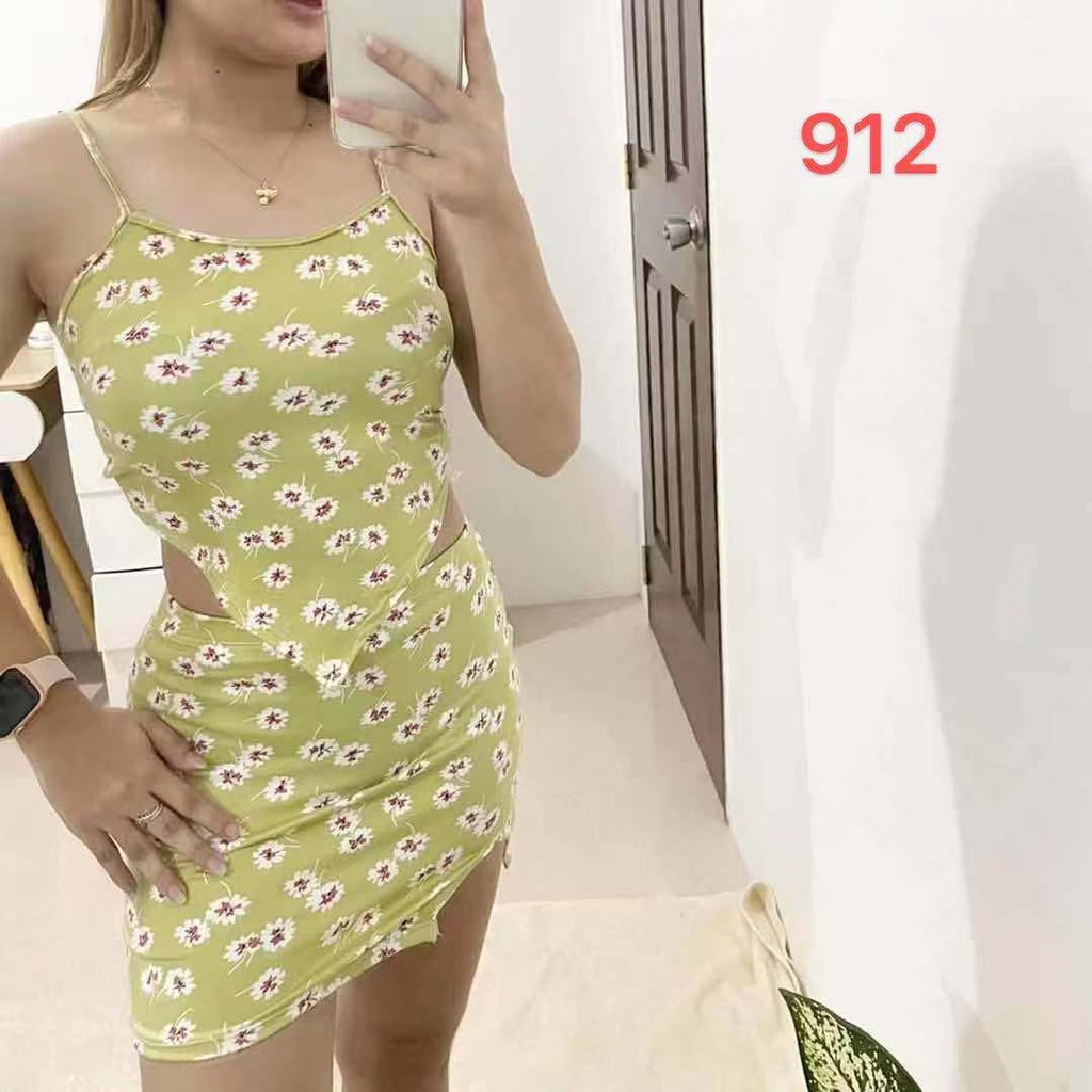 Korean Sexy Sleeves Slip Top Terno Short Lazada Ph