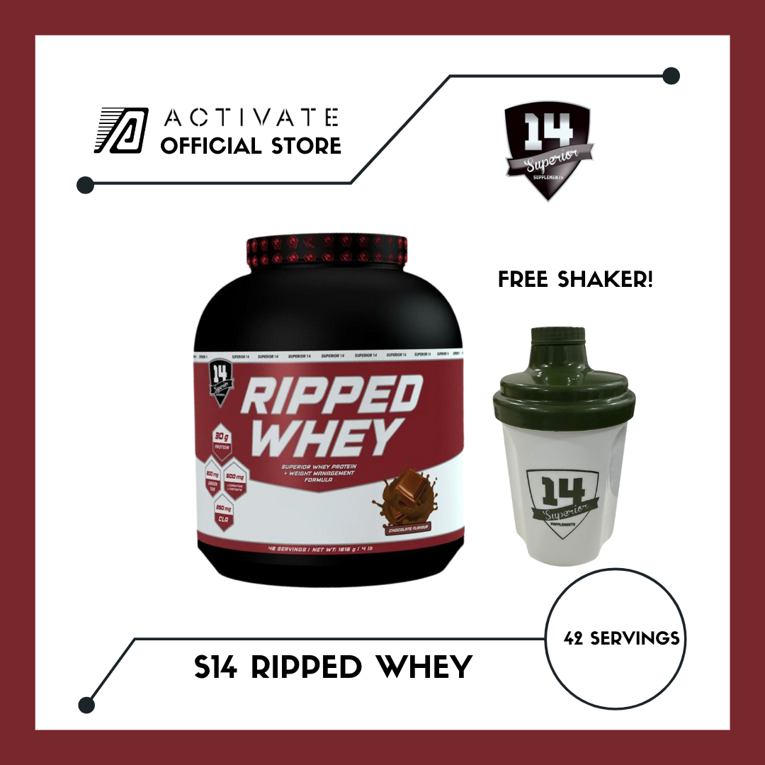 Ripped Whey by Superior 14 (S14)- 42 servings, 30g of protein per ...