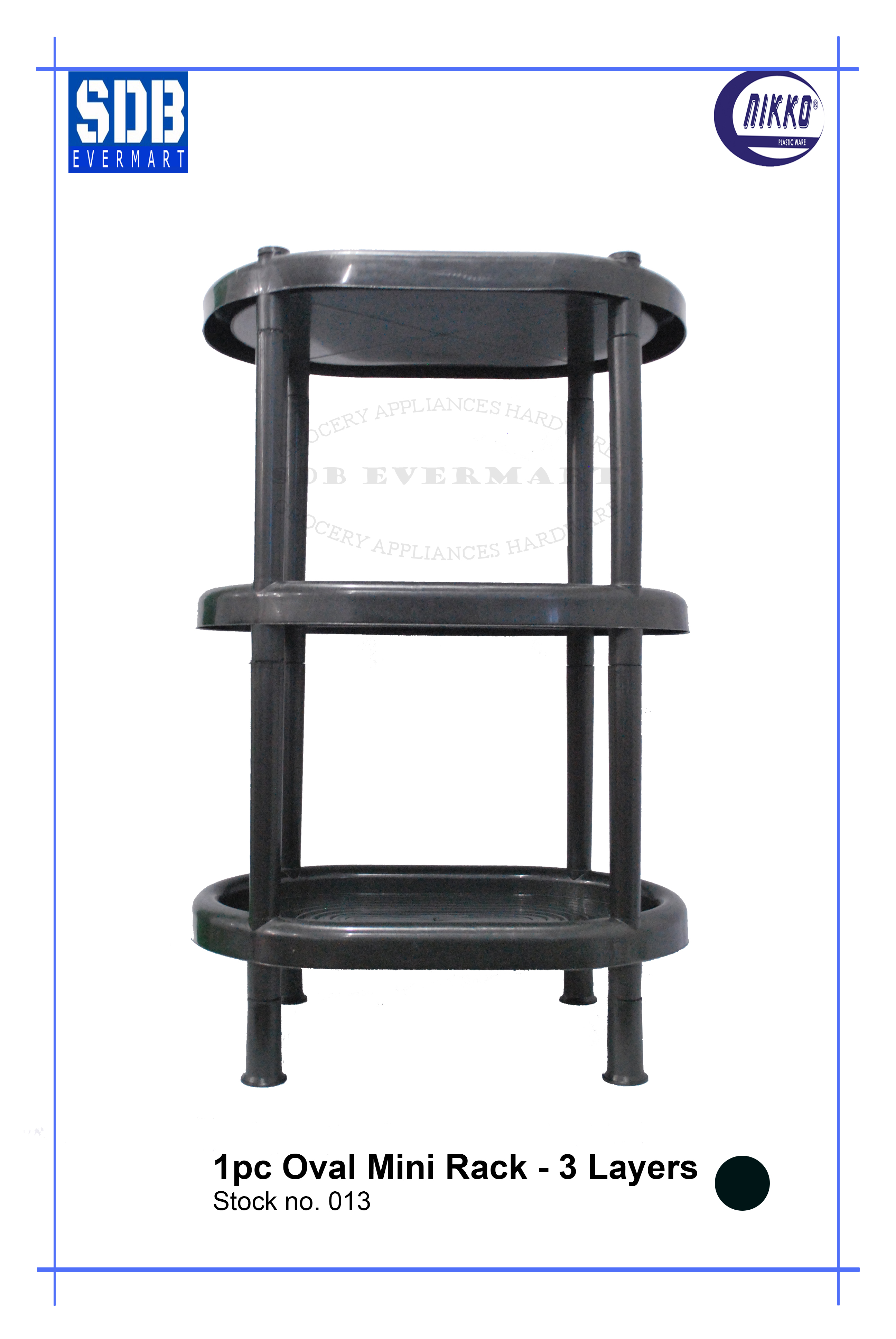 1pc Rack Mini Oval Shoe Rack/Footwear Organizer 3 Layers [ Nikko 013-3L ...