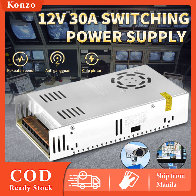 [COD/Original] DV 12V Power Supply 30A 360W For Radio Base 13.8V Module ...