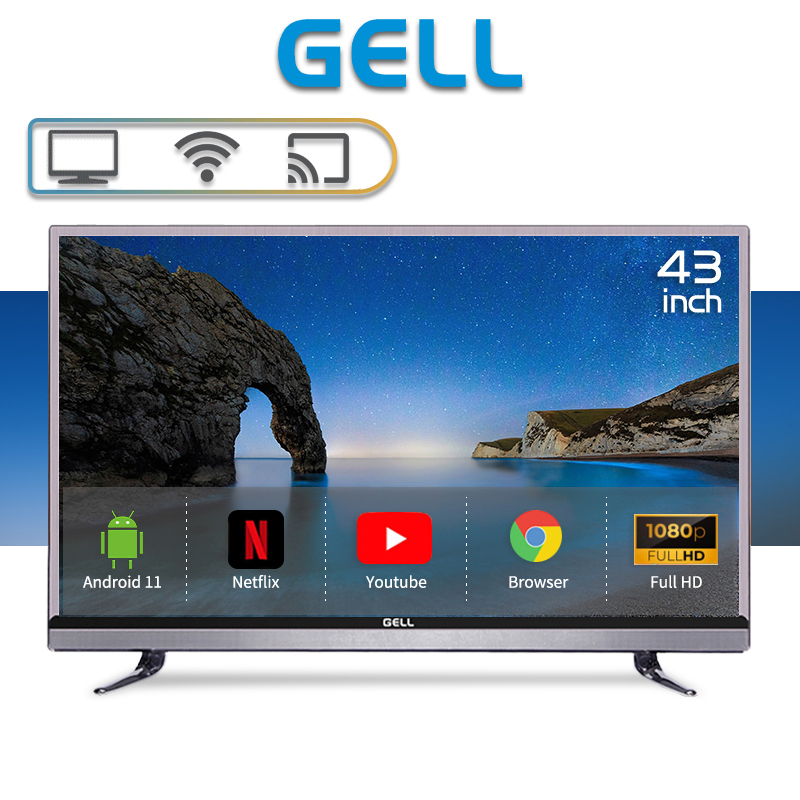 Gell smart TV 50 inch led 43 inch Android smart TV flat screen ...
