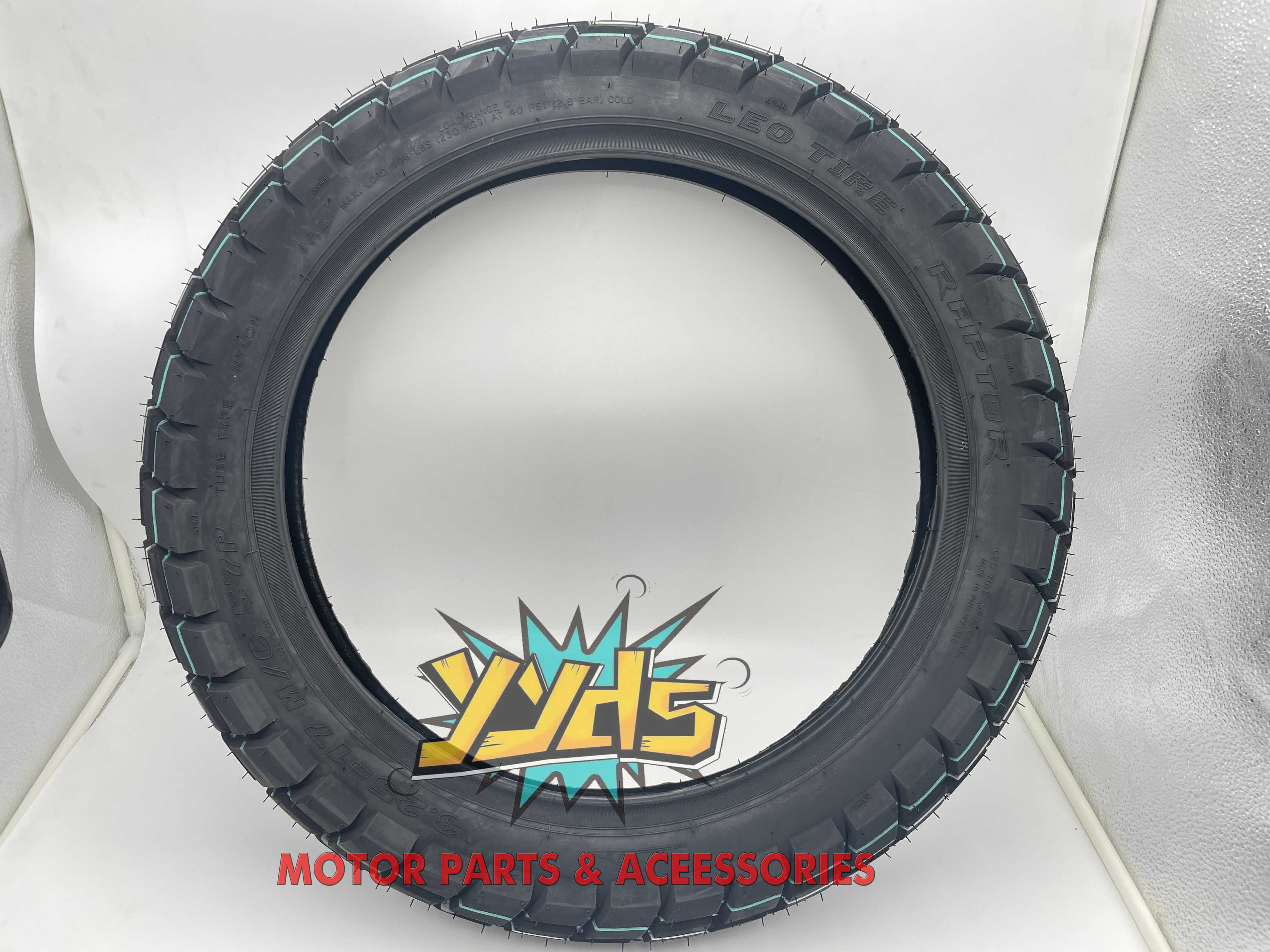 LEO RAPTOR TIRE DUAL SPORT TUBE TYPE TIRE FOR CAFE RACER / BRAT 17-19 ...