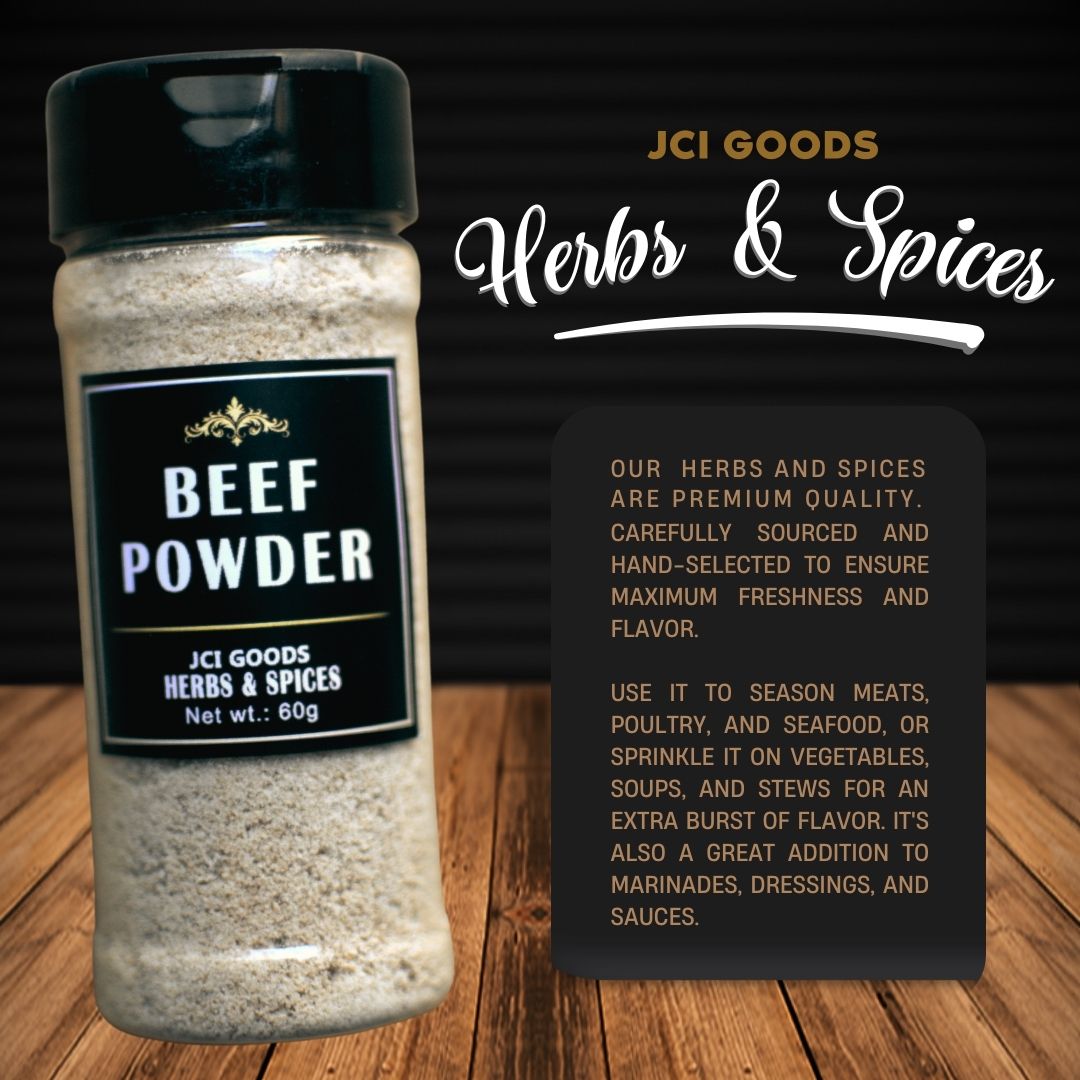BEEF POWDER in Bottle with Dual Shaker and Label (Premium Herbs and ...