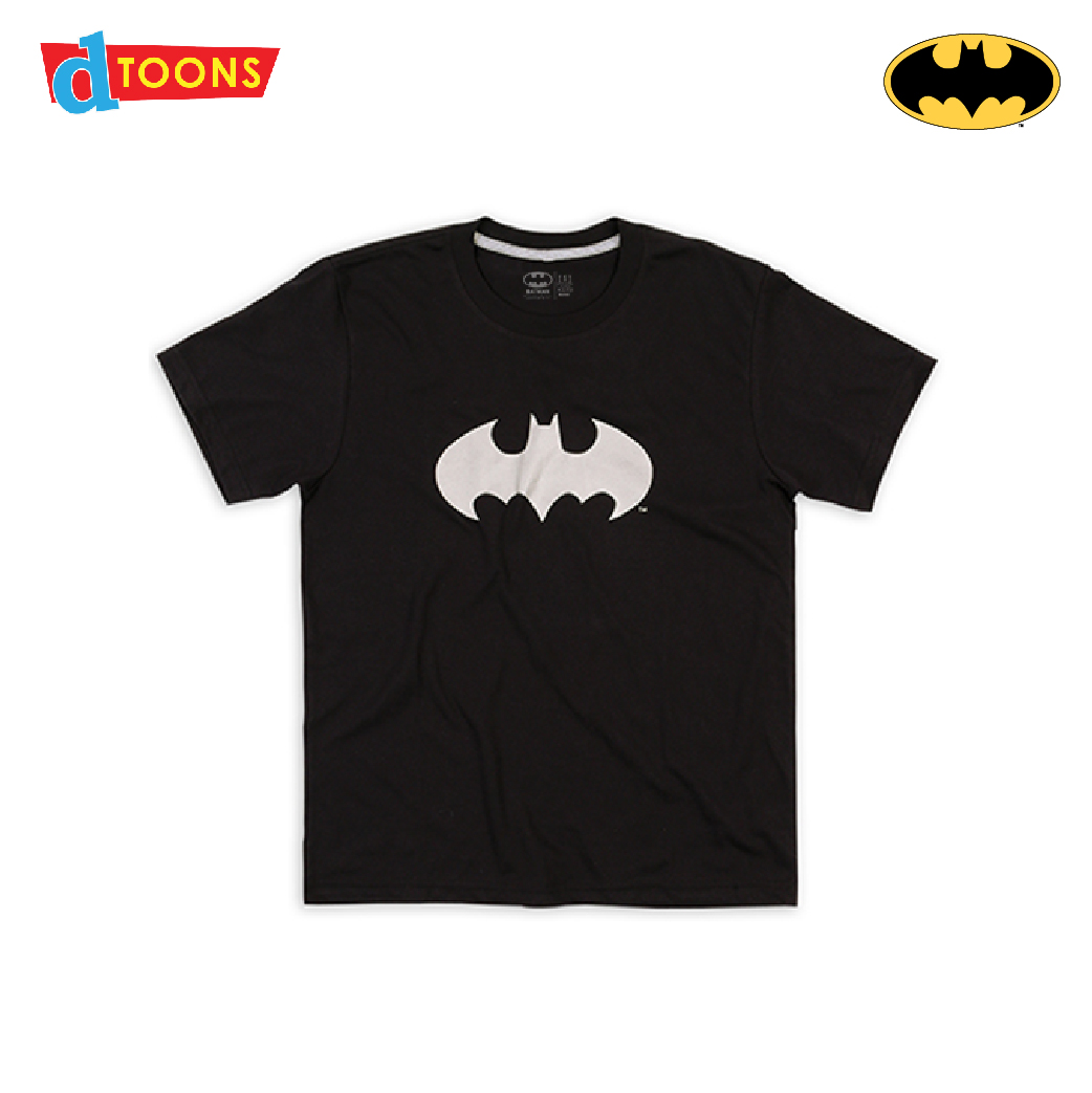 dToons Batman Mettalic Logo Mens Black | Lazada PH