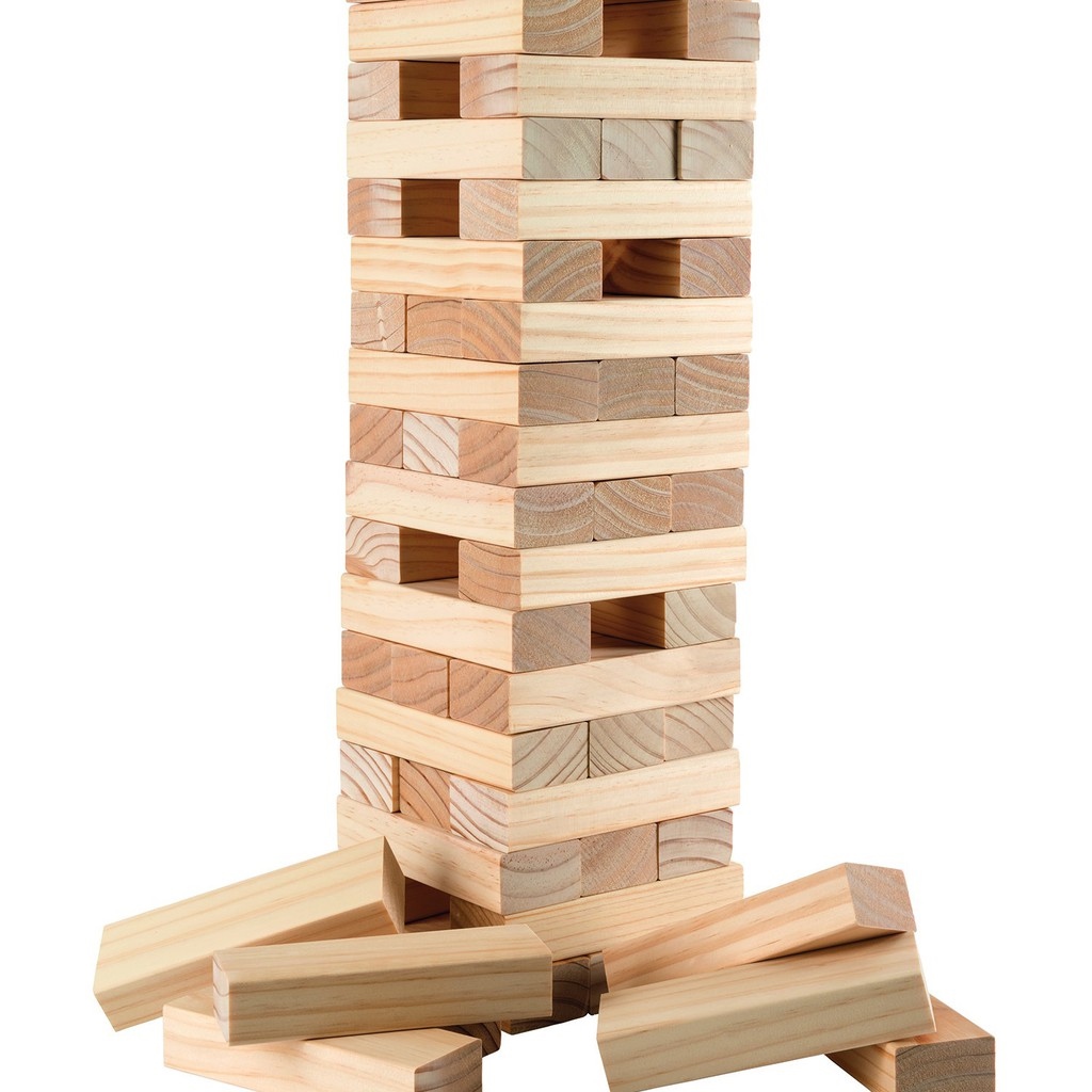 ⊙﹍ Wooden Jenga Building Blocks | Lazada PH