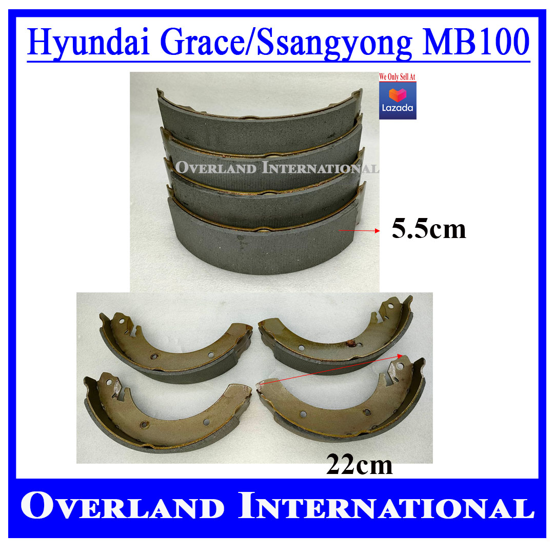 BRAKE SHOE SET (4PCS/SET) HYUNDAI GRACE / Ssangyong MB100 58305-44A40 ...