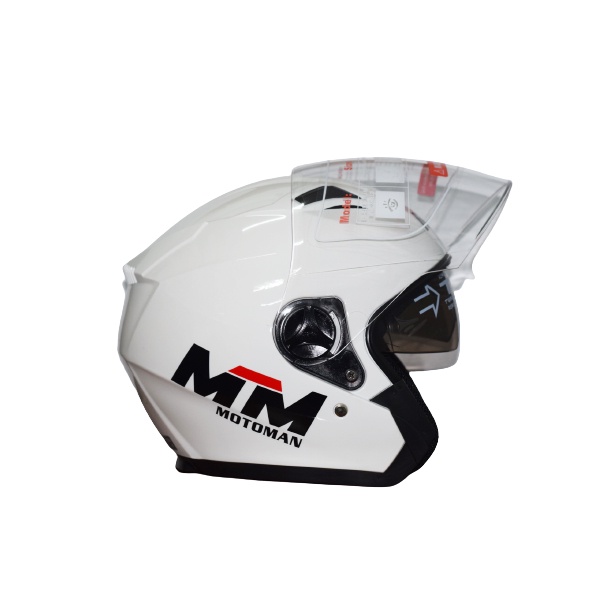 COD MOTOMAN HALF FACE HELMET 719 with DUAL VISOR quality | Lazada PH