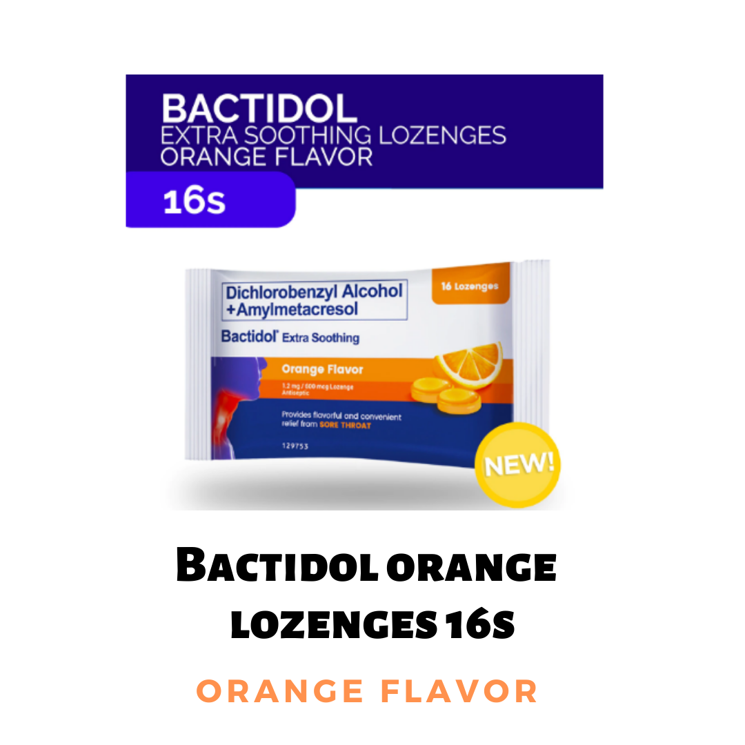 Bactidol Extra Soothing Lozenges Orange 16s | Lazada PH