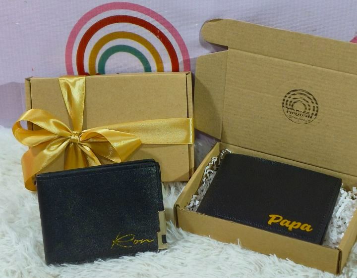 Personalized Mens Leather Wallet with name | Lazada PH