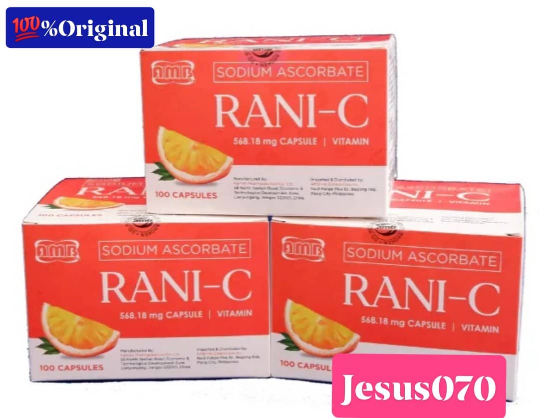 RANI C 568.18 mg Capsules Sodium Ascorbate 100 Capsules - FDA Reg DRP ...
