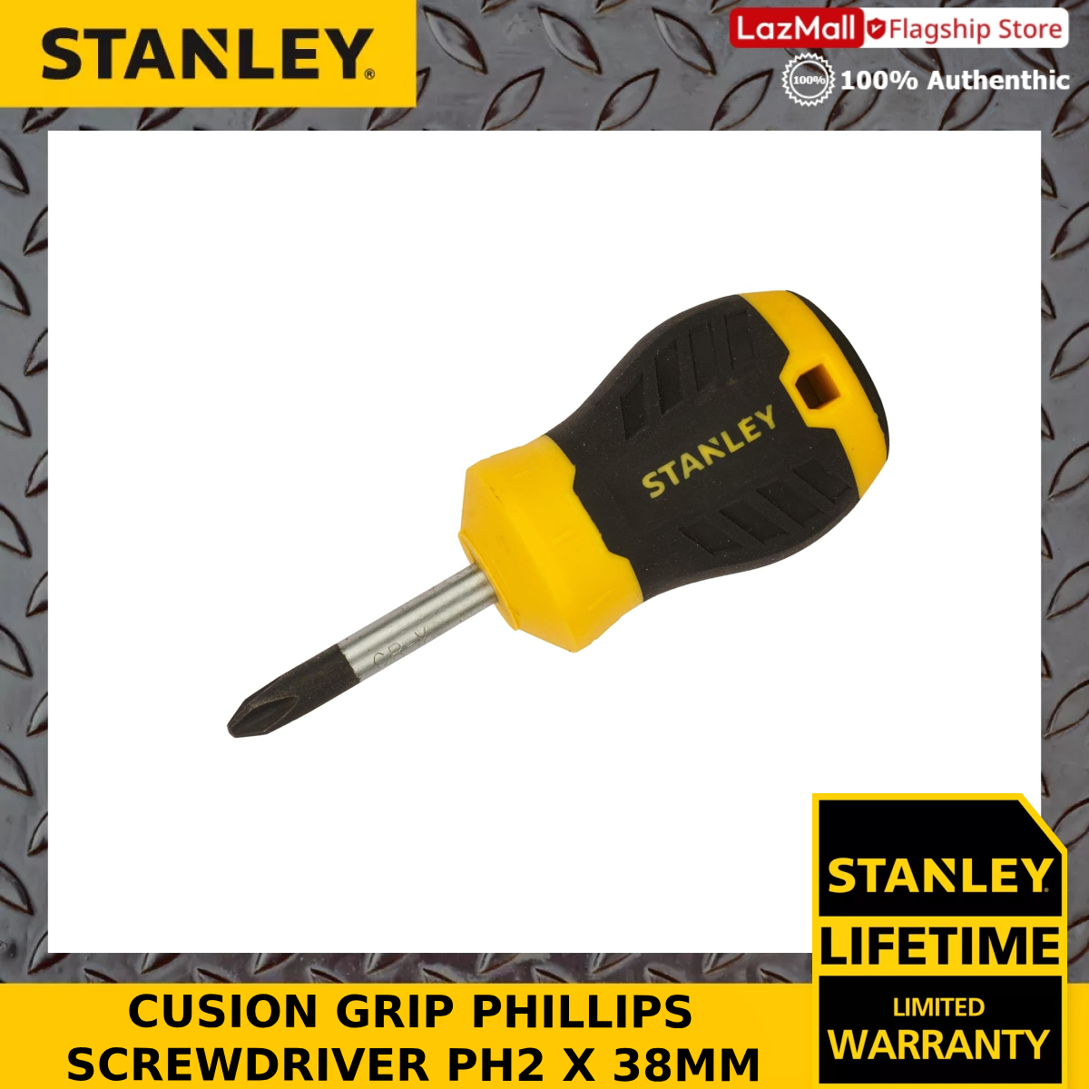 STANLEY® Cushion Grip Standard Phillips Screwdriver, PH2 {Lifetime ...