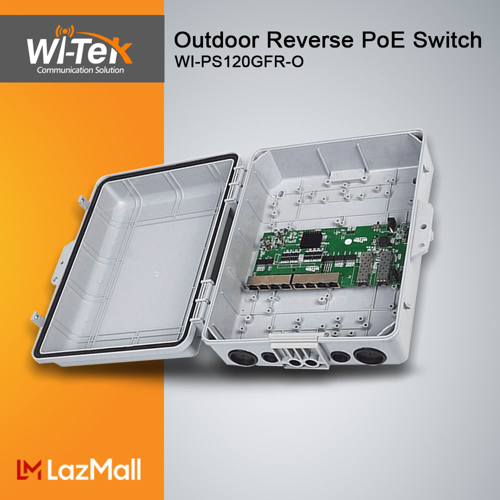 Wi-Tek WI-PS120GFR-O 16FE+4SFP 24V Ports Outdoor Reverse | Reverse PoE ...