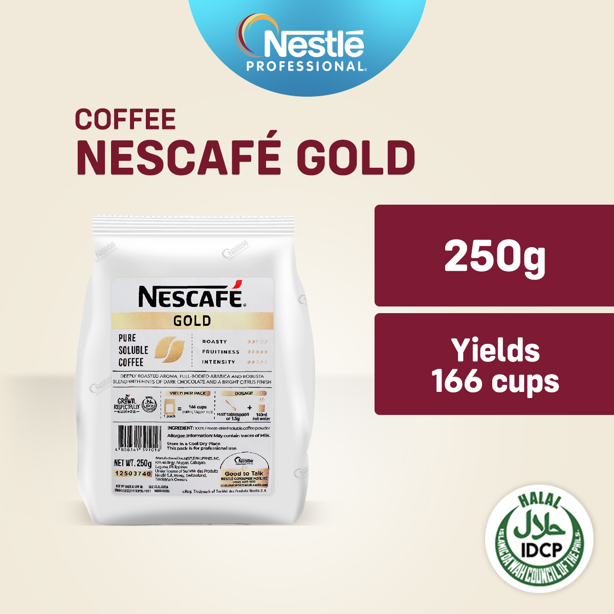 Nescafe Gold Premium Instant Coffee 250g | Lazada PH