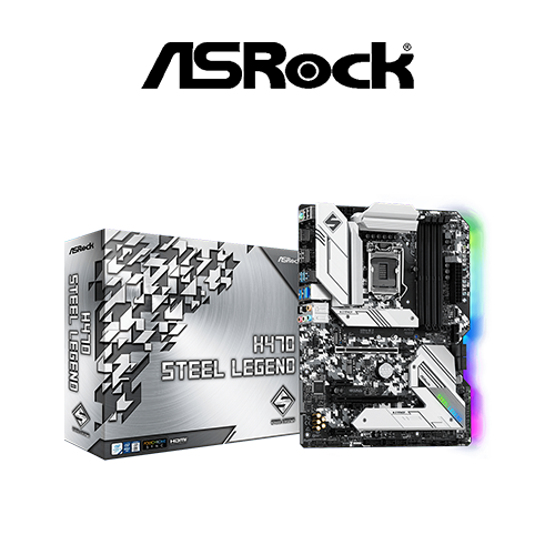 ASROCK H470 Steel Legend Motherboard - Intel H470 (LGA1200) / DDR4 ...
