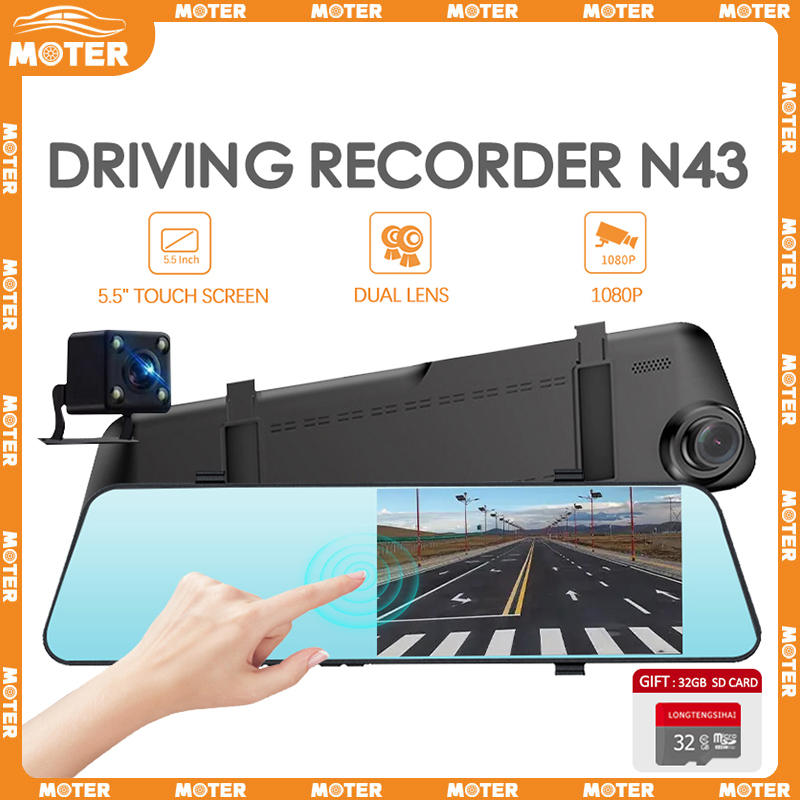 5.5 Inch Dash Cam Car 2022 New Touch Screen Dashcam For Car Front And ...
