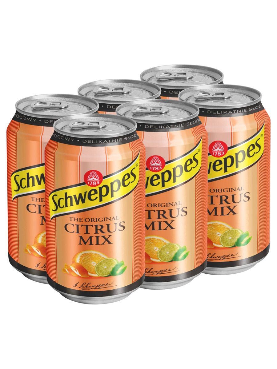 Schweppes The Original Citrus Mix 330ml x 6 cans | Lazada PH