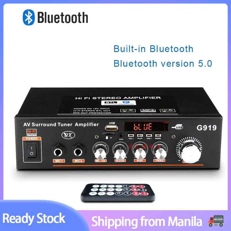 🔥【24 hour shipping】G919 Smart Digital Power Amplifier With Built-in ...