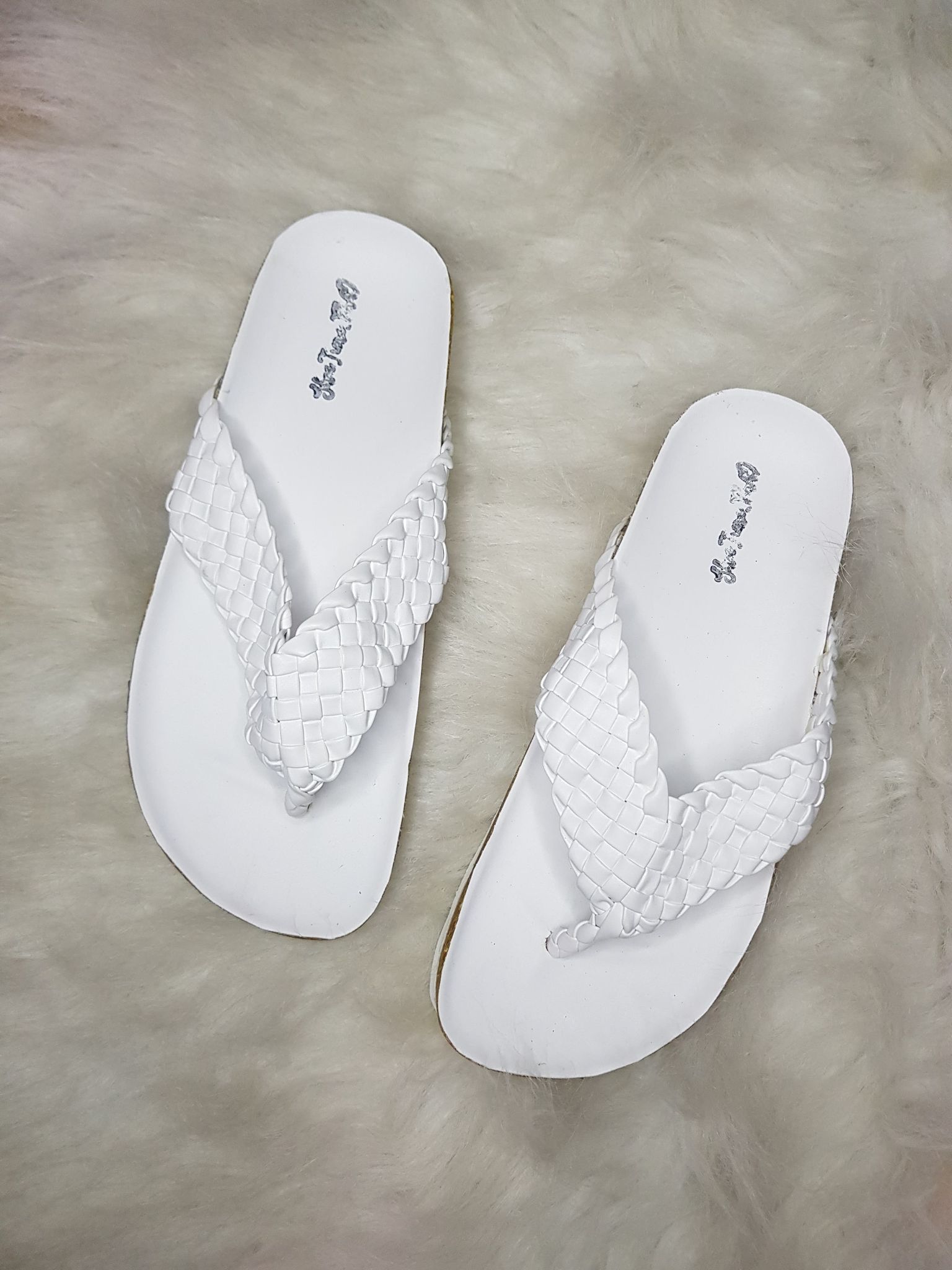 SHOETIMEPH ANDREA BIRKIN BRAIDED SLIPPERS/SLIDES/FLIP FLOPS (STANDARD ...