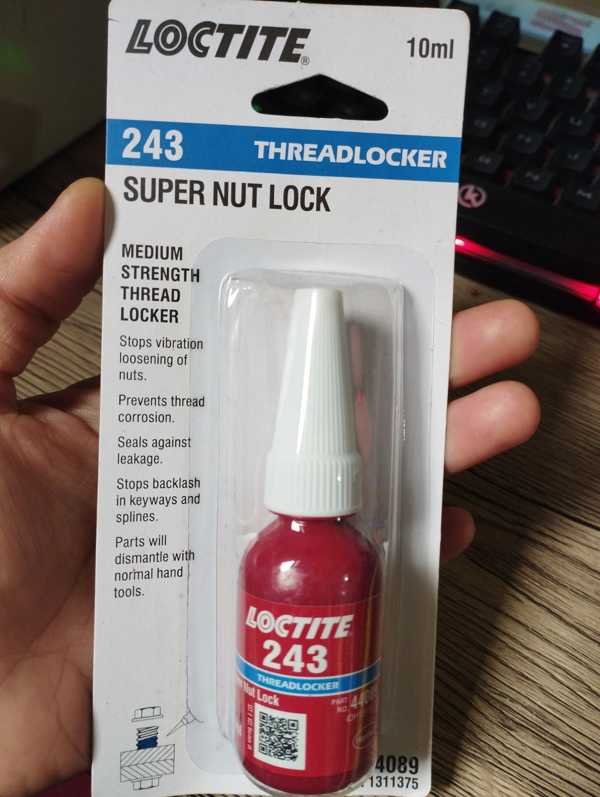 Loctite 243 Threadlocker Super Nut Lock 10ml | Lazada PH