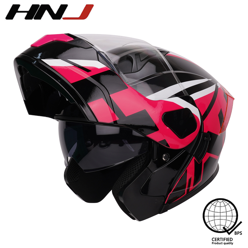 HNJ 937 Modular Helmet Motorcycles Full Face Modular Helmet With Dual ...