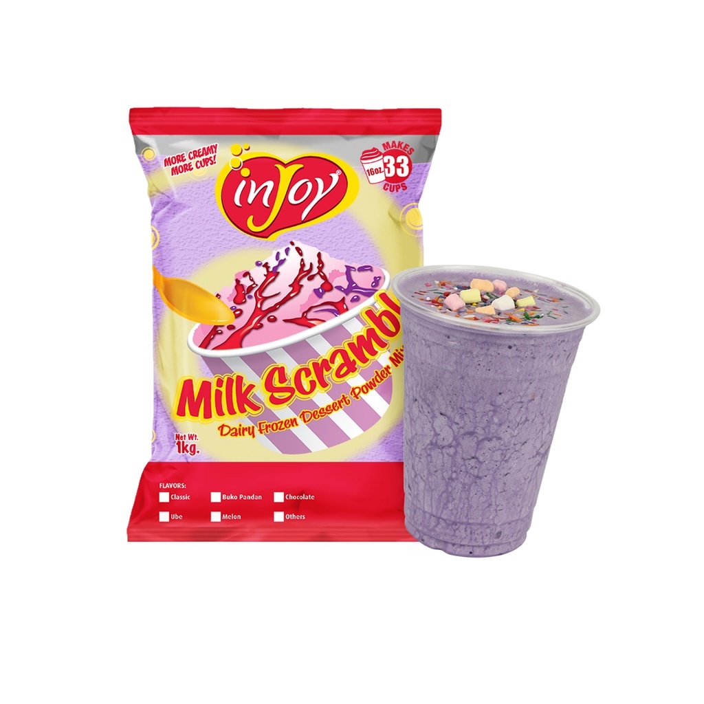 e7hnux07 inJoy Ube Scramble Powder 1kg Classic Pinoy Dessert | Lazada PH