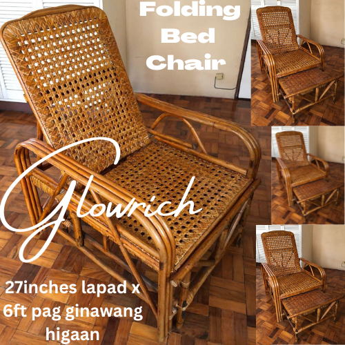 JUMBO RATTAN RECLINING CHAIR / HOSPITAL BED ANTI BEDSORES RATTAN ...