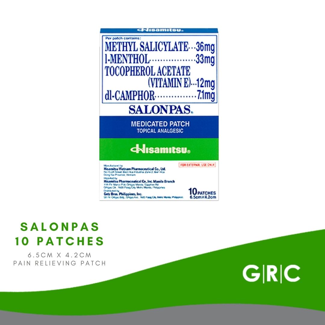 Salonpas Patch - Pain Relieving (10 Patches) | Lazada PH
