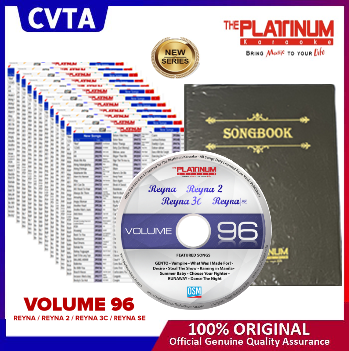 The Platinum Reyna1,Reyna2.Reyna3C Reyna3SE CD+Songlist+Songbook (1SET) (Vol:96 CD,Original Book ...