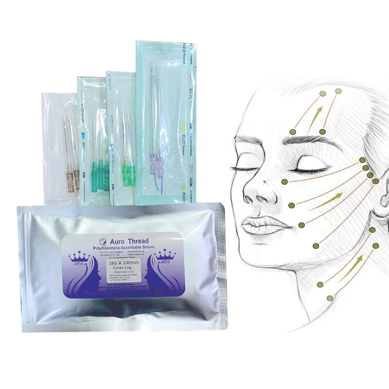 In Stock Lift Pdo Thread Cheek Neck Forehead Skin Lifting Wrinkle Cog ...