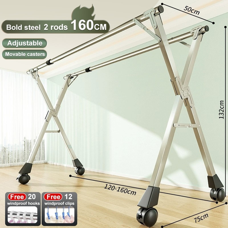 SHEEPER 5 Rail Drying Rack Stainless Clothes Rack Laundry sampayan ...