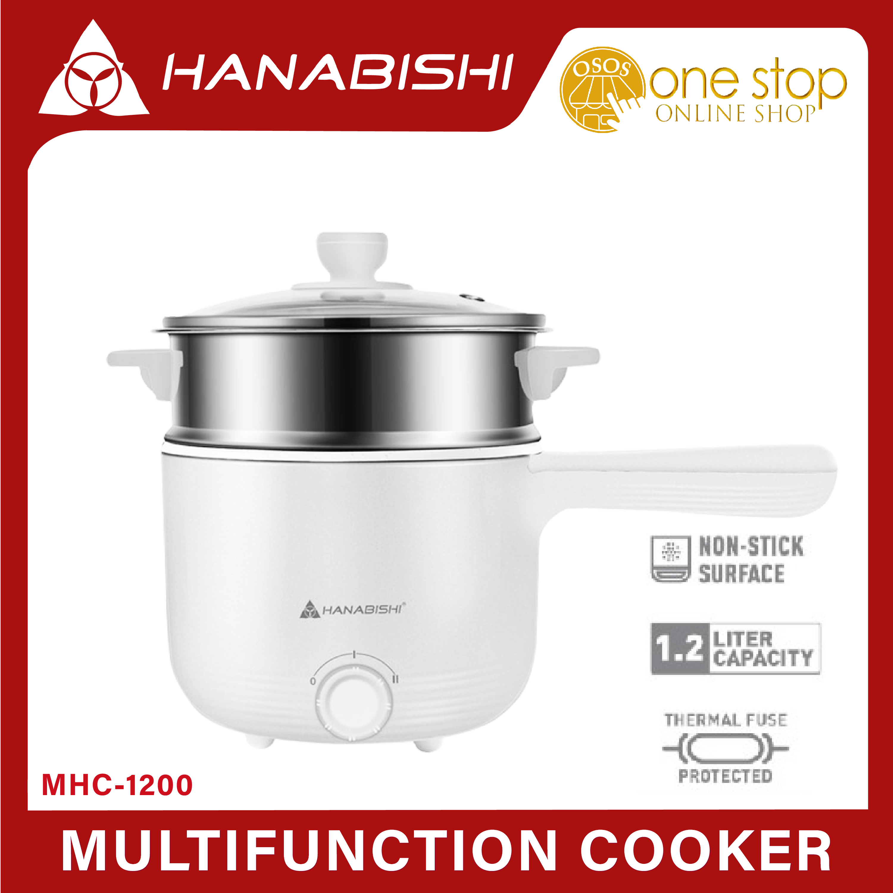 HANABISHI Original 1.2Liters Multi-Function Cooker | Electric Cooking ...