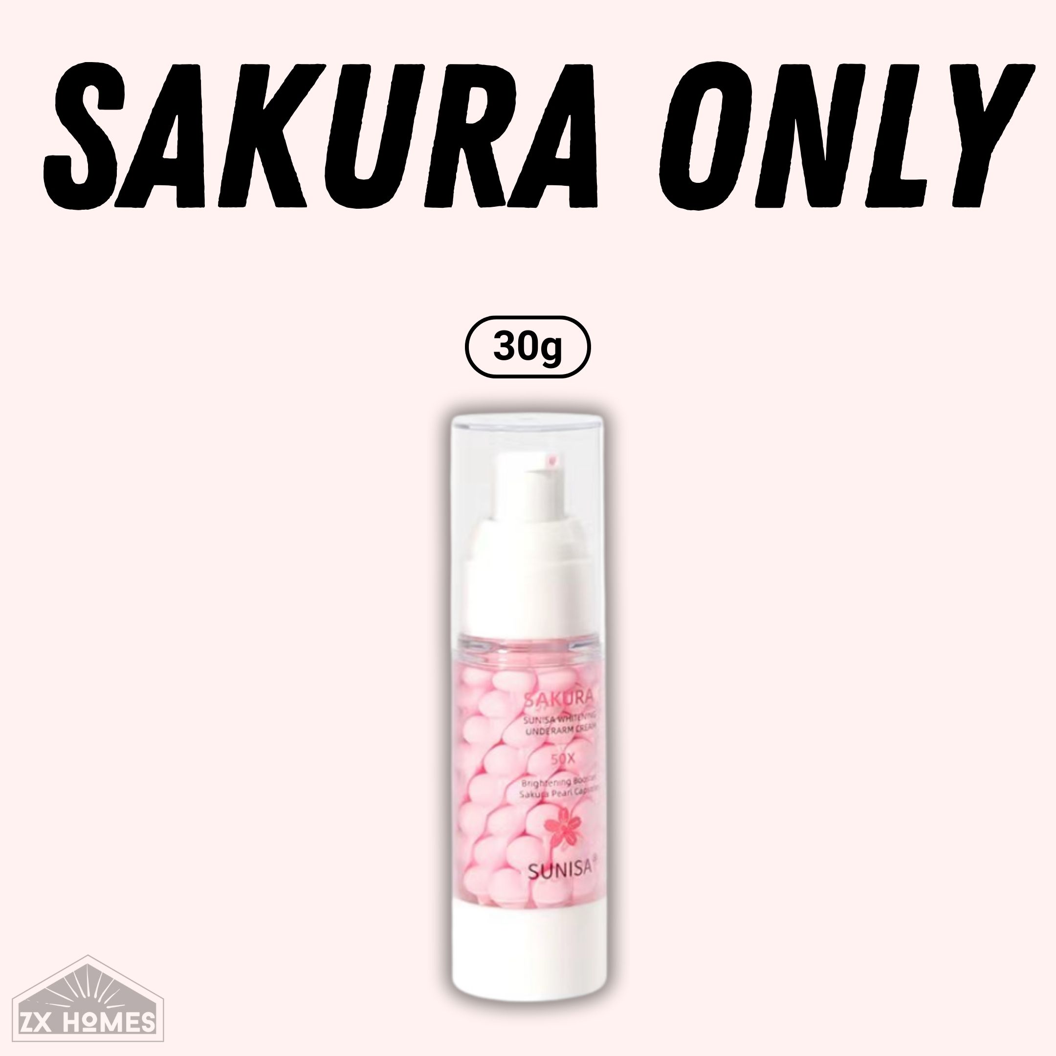 ZX HOMES [BUY 1 TAKE 1] SUNISA Sakura Whitening Underarm Cream 30g X ...