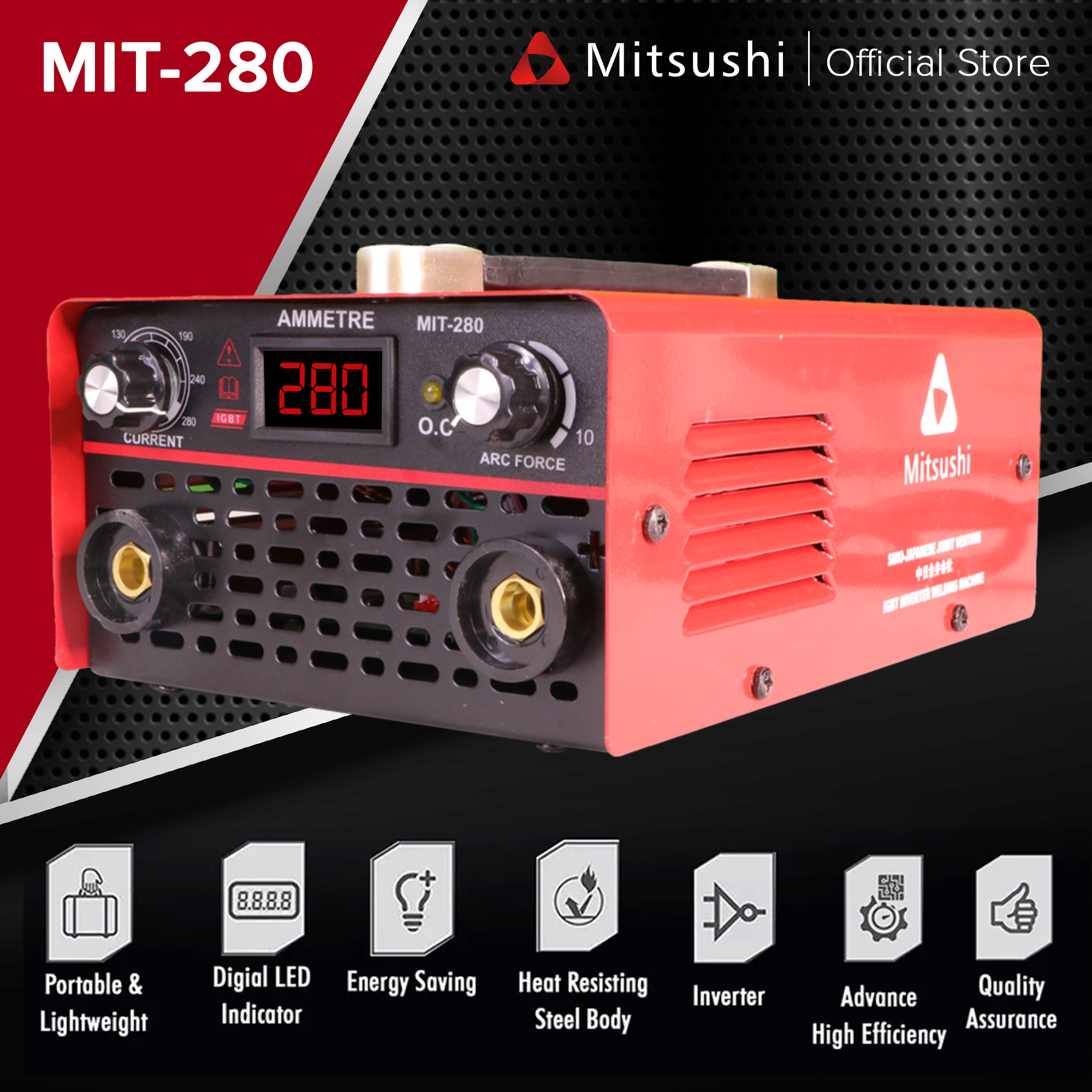 Mitsushi MIT-280 IGBT Technology Digital Display Inverter Welding ...