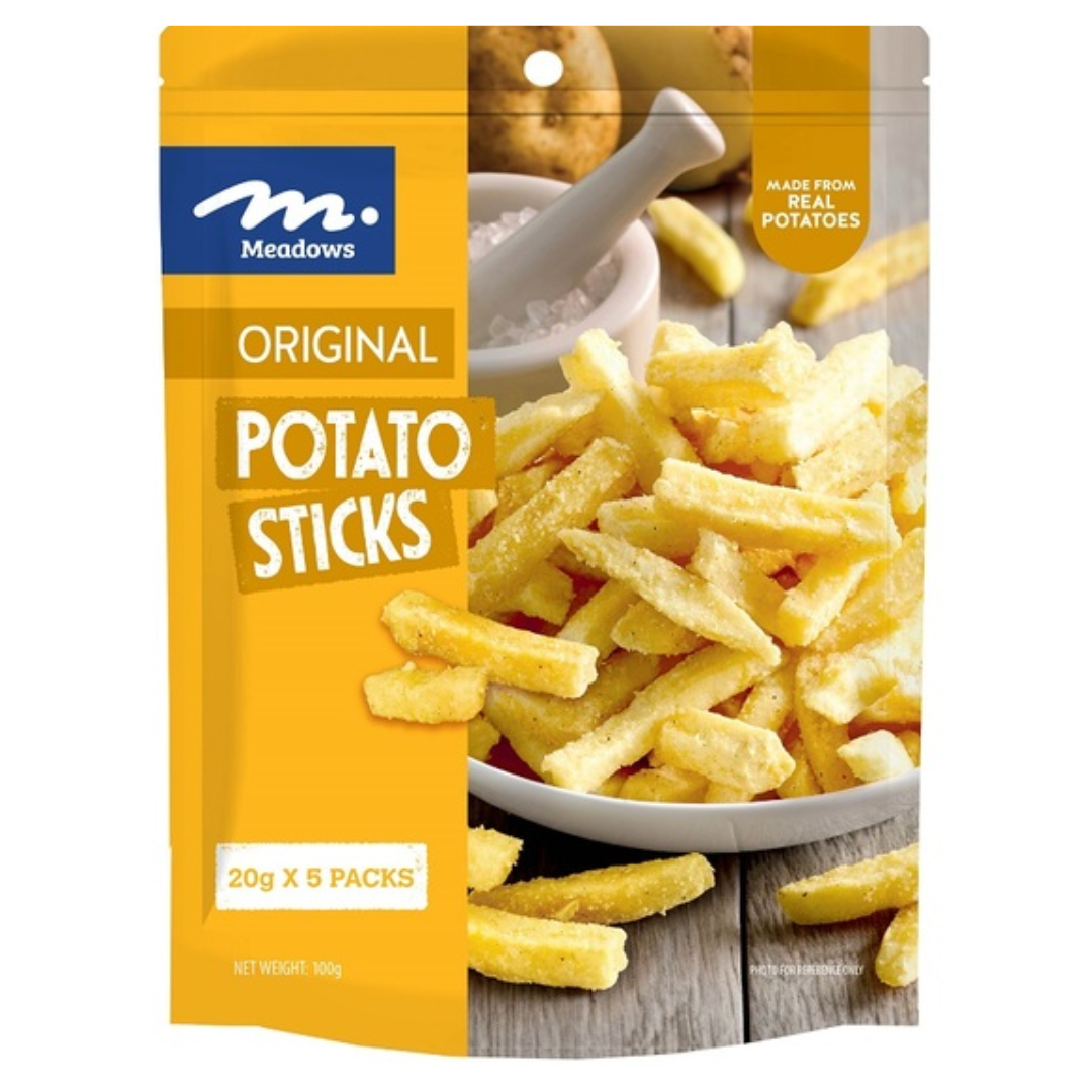 Meadows Potato Sticks Original 20g x 5 Packs | Lazada PH