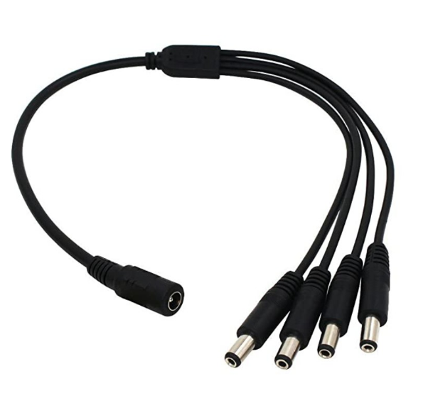 DC 5.5x2.1mm Female Male Plug Jack Power Supply Cable Wire Connecter ...