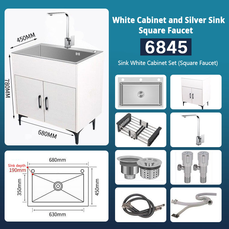 Stainless Steel Sink Base Cabinet Under Sink Set best Stainless Lababo ...