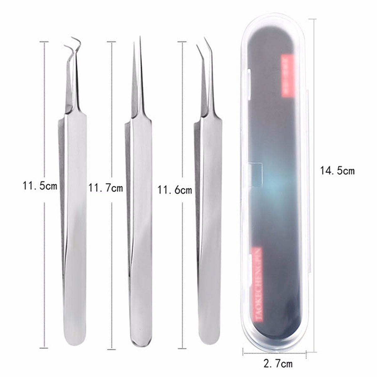 3in1 Professional Blackhead Remover Acne Extractor Tool Stainless Steel ...