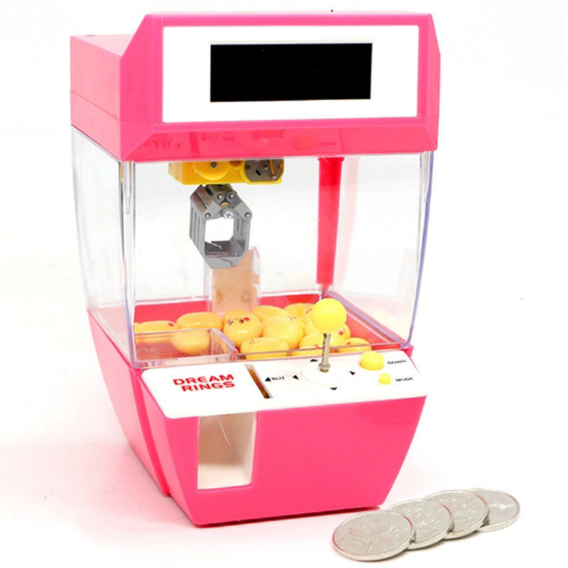 Doll Claw Machine Mini Slot Game Vending Candy Machine Grabber Arcade ...