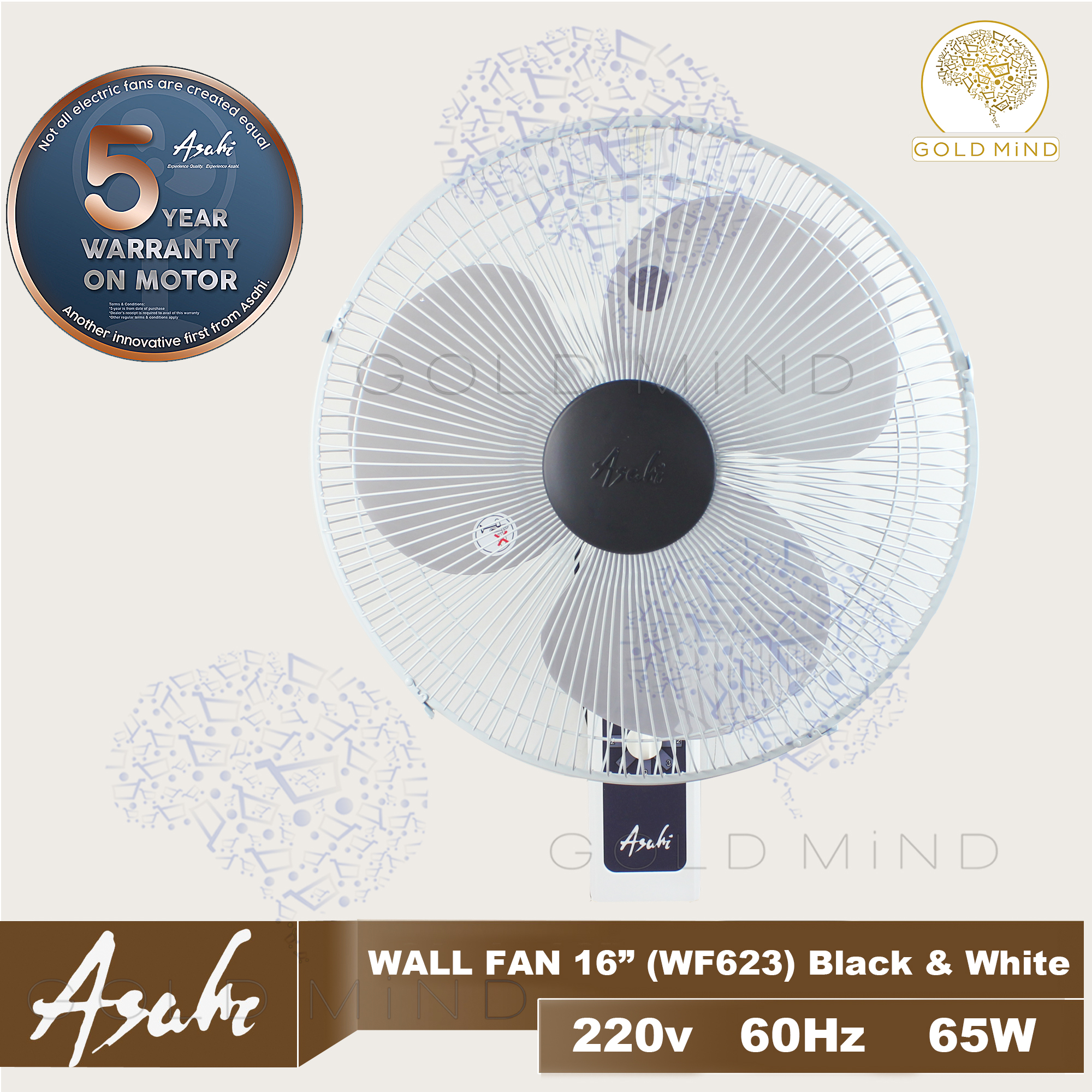 Asahi Wall Fan 16 Inches (65W) WF623 | Lazada PH