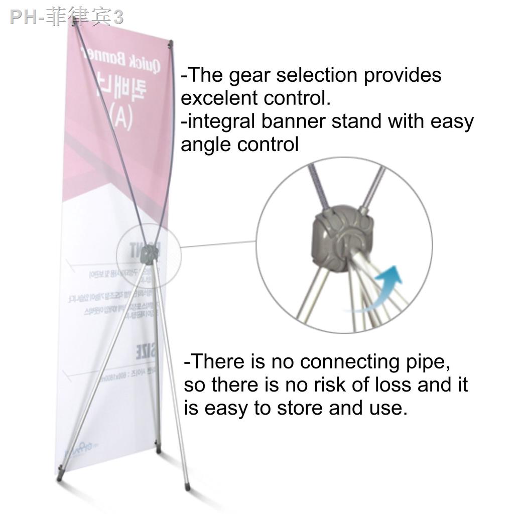 High Quality X Banner Stand 2x6 Ft Standee Tarp Tarpaulin Decor Display ...