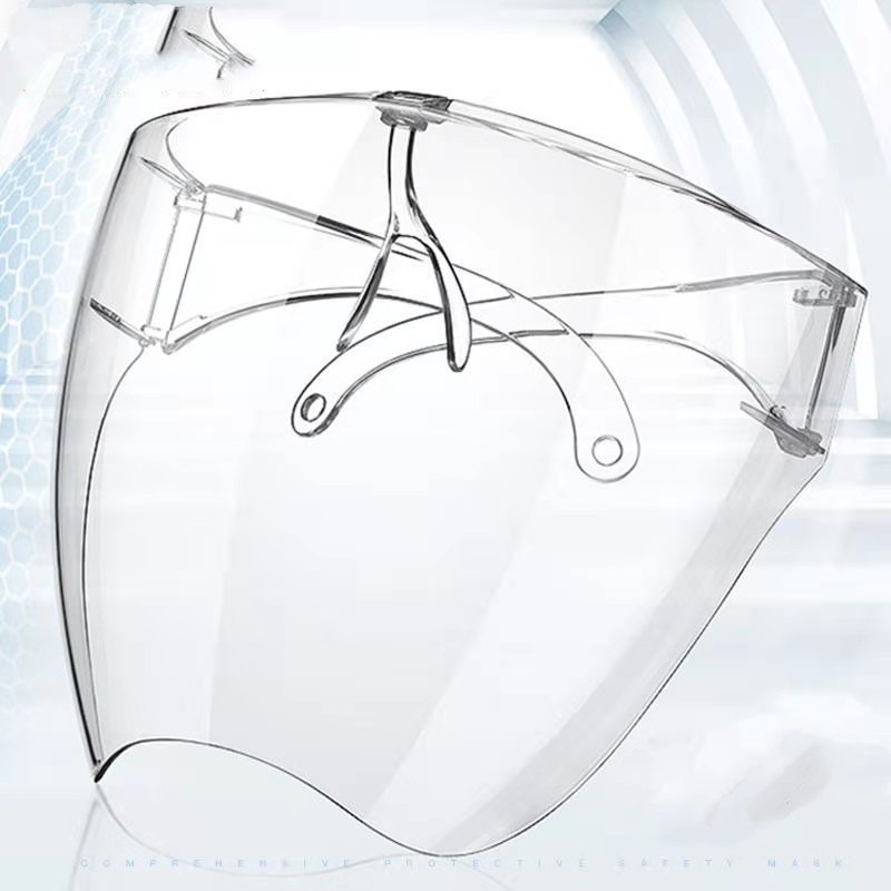 Full Face Shield (Clear) Face Shield Full Face Transparent Blocc anti ...