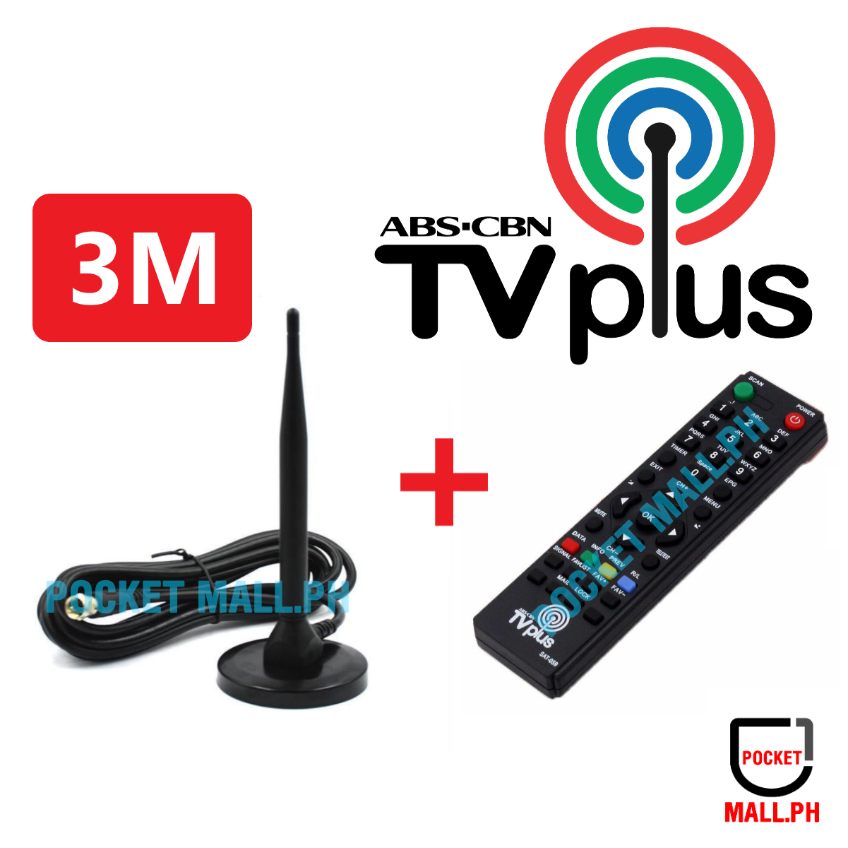 TV PLUS Antenna AVAILABLE 3Meter/5Meter/10Meter/15Meter OR with TV Plus ...