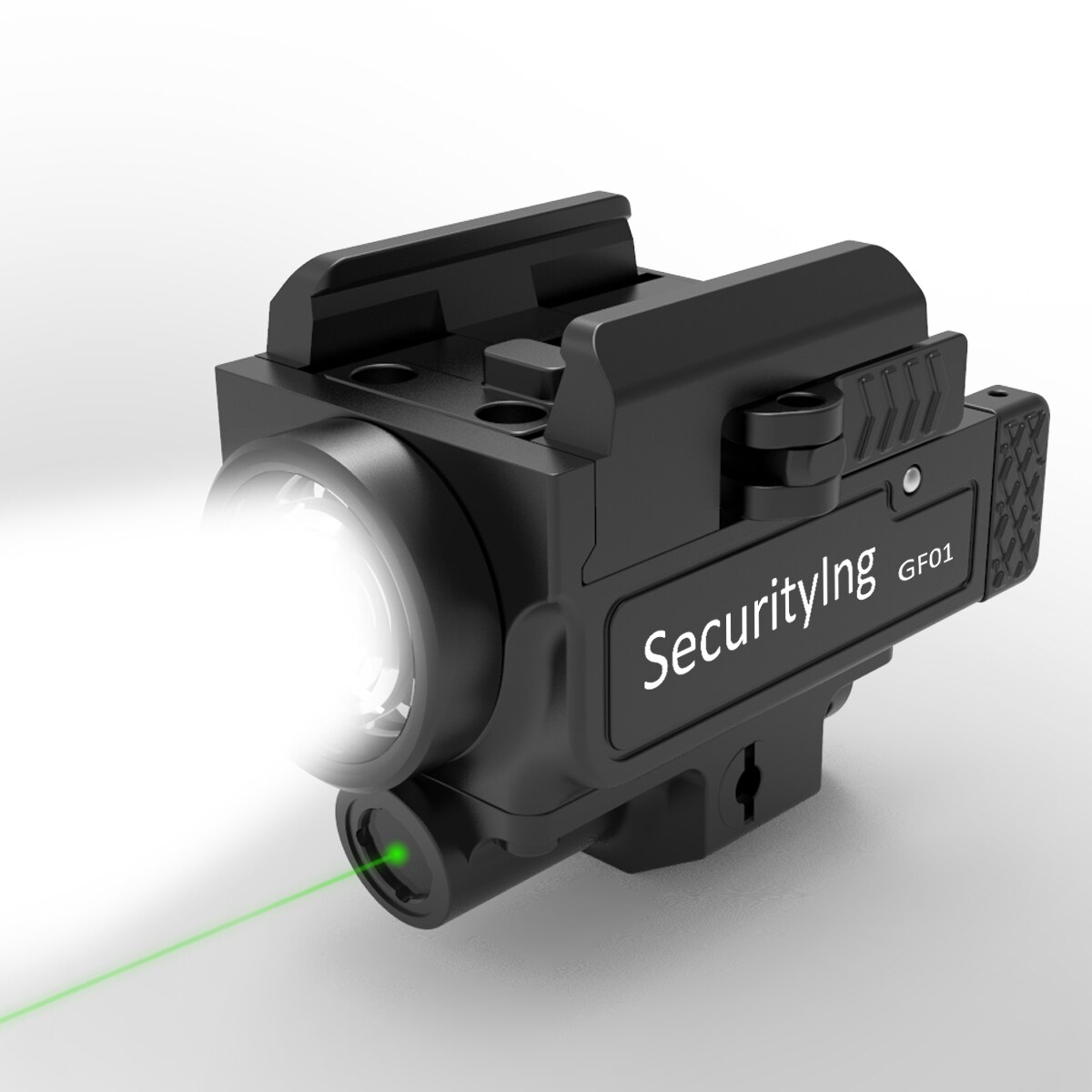 SecurityIng Pistol Flashlight 800LM Gun Torch Weapon Handgun Lights USB ...